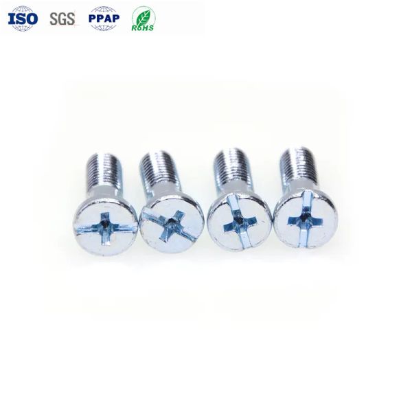 Quality M3x12mm Carbon Steel Flat Head Cross Slotted Thumb Screw for sale