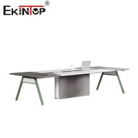 Quality Office Furniture Metal Legs Wooden Desktop In Modern Style Manufacturer for sale