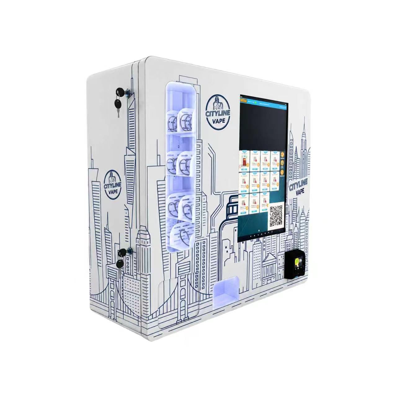 Quality Smart Wall-Mounted Vape Vending Machine Ultra-Compact Automated E-Cigarette for sale