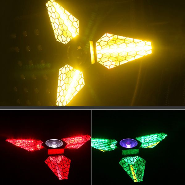 Quality DMX Controlled LED RGB Maple Leaf Rotating Retro Light Versatile Background for sale