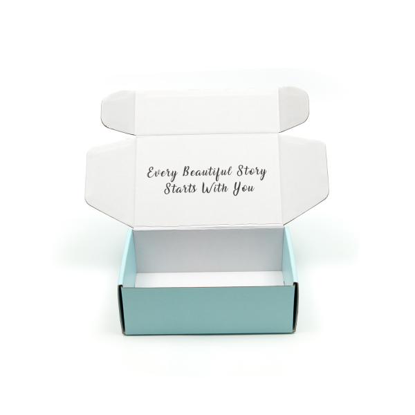 Quality Recycled Corrugated Packaging Paper Box Full Color Printing For Shoes Clothing for sale