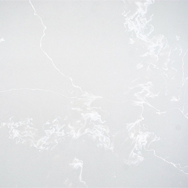 Quality 7.5Mohs 30MM White Calacatta Quartz Stone With Washed Out Veins for sale