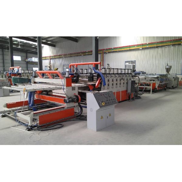 Quality Wood Plastic Double Screw Extruder , Foam Board Extrusion Line for sale