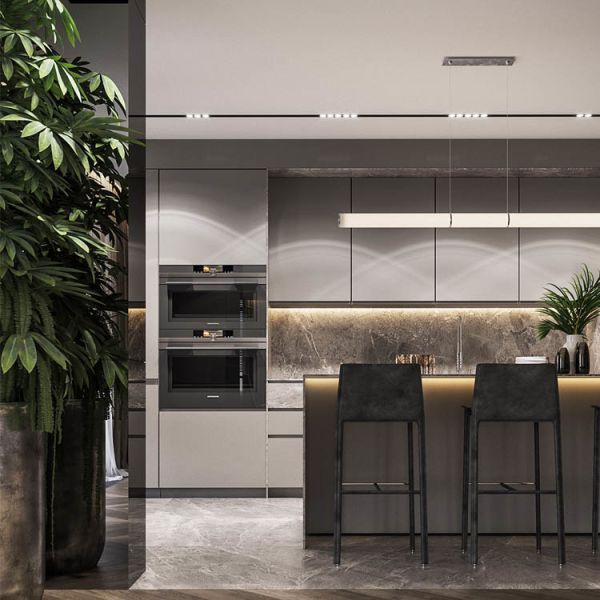 Quality PVC Laminate Wood Hanging Kitchen Cabinets From Ceiling for sale