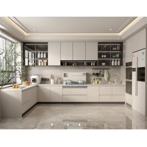 Quality Cuisine Luxury Marble High End Wood Kitchen Cabinets For Villa Townhouse for sale