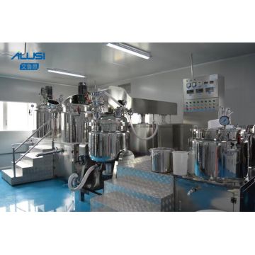 Quality Cream Vacuum Emulsifying Mixer Machine With Heating Function homogenizer machine for sale