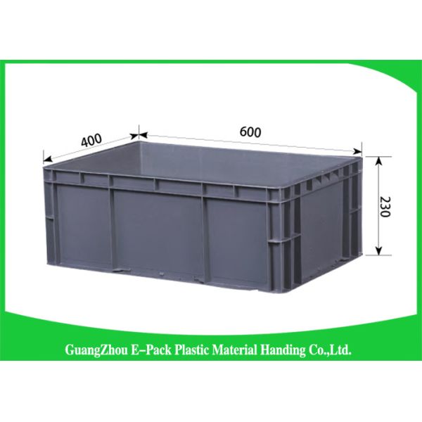 Quality 45 Litre Euro Plastic Storage Boxes , Industrial Storage Bins Light Weight PP for sale