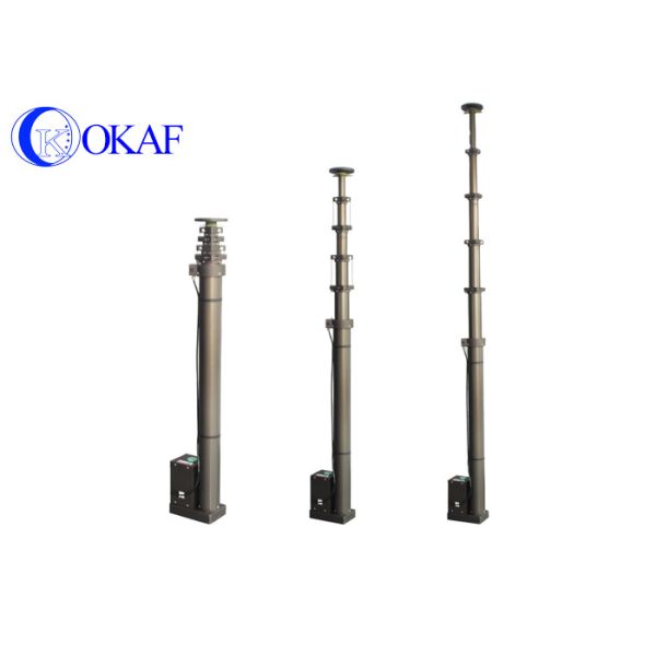 Quality LED Light Telescoping Antenna Pole Mast Floodlight DC12V/30A Manual / Electric Power for sale