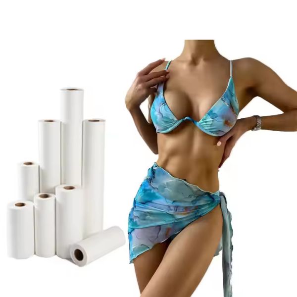 Quality easy 33g Durable Polyester Sublimation Transfer Paper Roll Textile Heat Transfer Digital Printing for sale