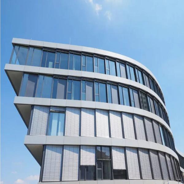 Quality Lightweight Aluminum Framed Glass Curtain Wall Facade Cladding Heat Insulation for sale