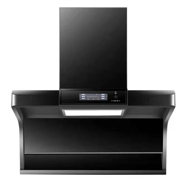 Quality Suction Island Range Hood with 200W Power and Ceiling Mounted Lampblack Machine for sale