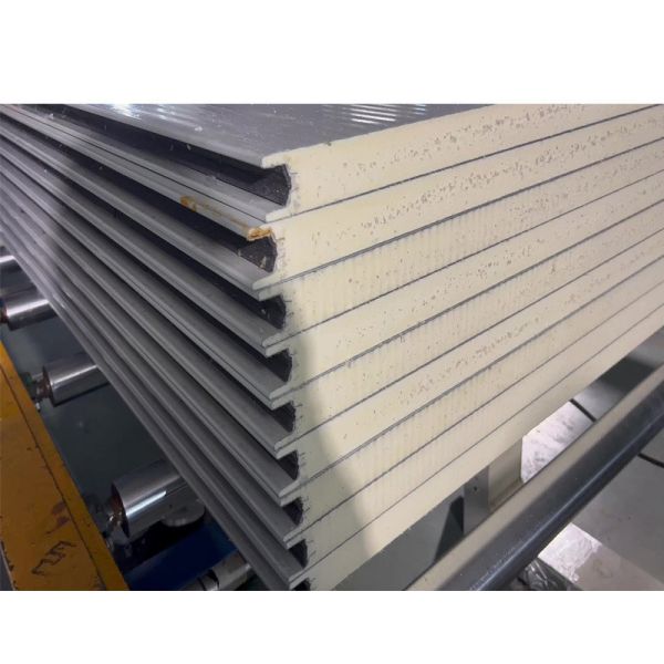 Quality Customized Polyurethane Composite Panels 50mm Insulated Exterior Wall Sandwich for sale