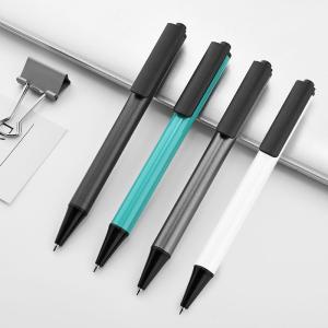 Quality Sample Design Metal Press Ballpoint Pen 0.5mm Engraved Logo Advertising Pen for sale