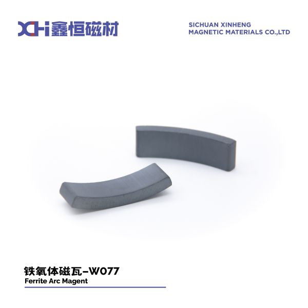 Quality Ferrite Arc Magnet Electrical Ceiling Fan Permanent Ferrite Magnet W077 for sale