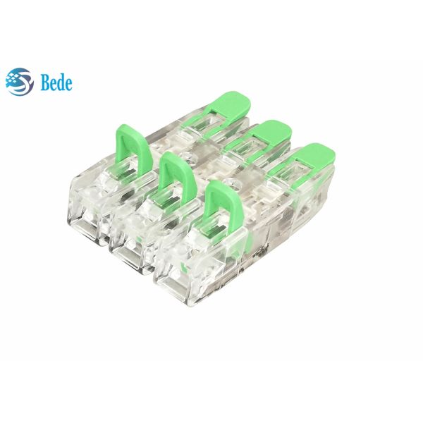 Quality Universal Wire And Cable Quick Wire Connector PA66 3 Input 3 Output 450V for sale