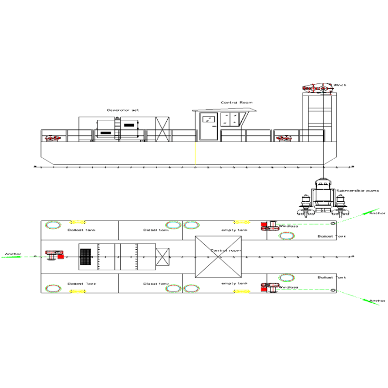 Protable River Sand Cutter Suction Dredge Dredging Equipment  Leader Dredger