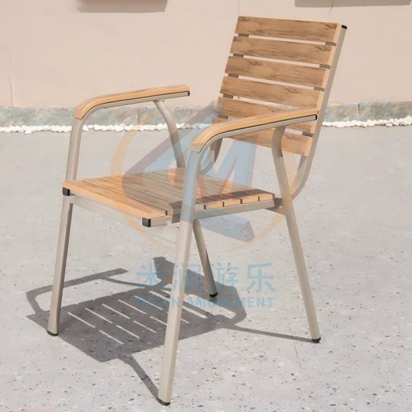 Quality Aluminum Frame Plywood Outdoor Leisure Chair  For Backyard for sale