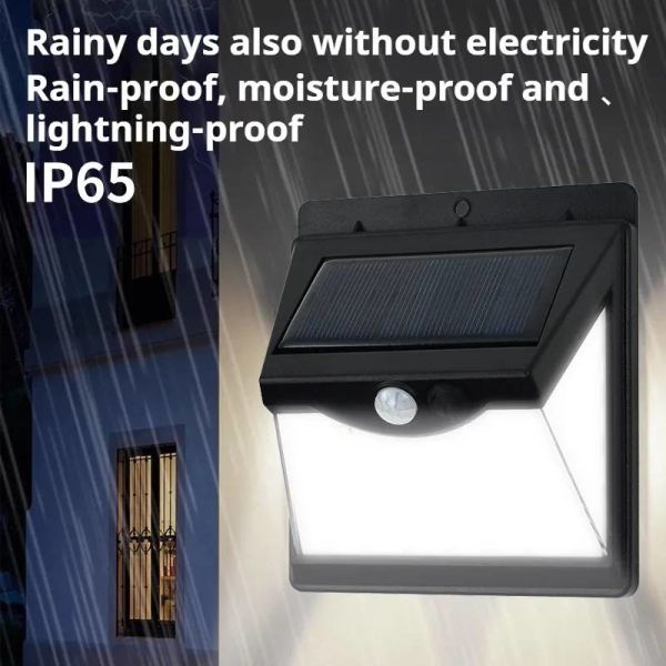 Quality 6500K Solar Powered Outdoor Wall Mounted Lights With Motion Sensor / Light for sale