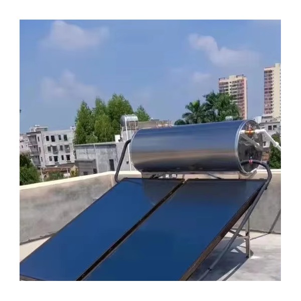 Quality Energy Saving 300 L Electric Double Coil Water Tank Solar Flat Plate Collector for Household Hotel Outdoor Solar Water Heaters for sale