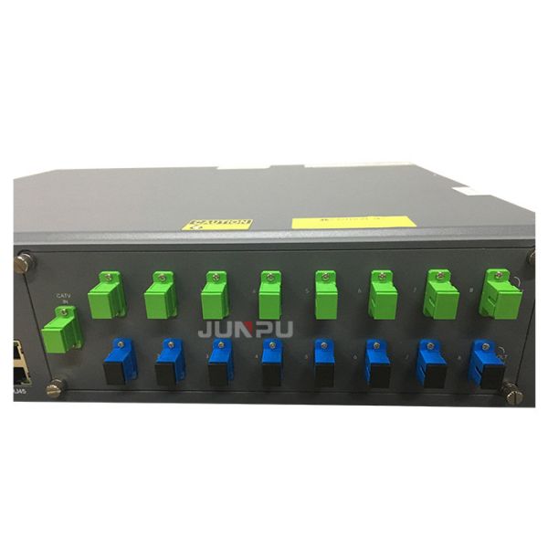 Quality Network FTTH Wdm Edfa Combiner , 8 Ports Catv Amplifier 19dbm With SNMP for sale