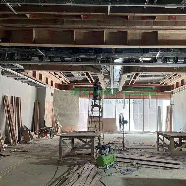 Quality Fireproof Metal Movable Partition Wall Leather Surface With Safe Material for sale