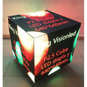 Quality 640x640mm Magic Cube Led Display 3d Effect SMD2121 Large Advertising Square 2 for sale