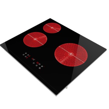 Quality Flat Touch Control Electric Hob , Ceramic 3 Zone Hob Countertop for sale