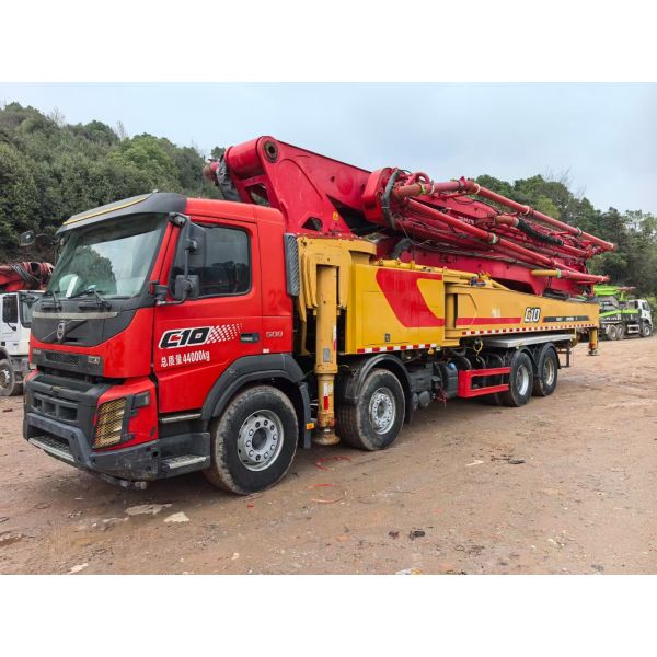 Quality SANY Used 62m concrete pump truck 2019 with VOLVO chassis for sale