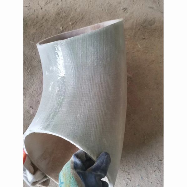Quality Customization Anti Oxidation FRP Elbow Flanged Glass For Water Gas Oil Convey Suppyly GRP for sale