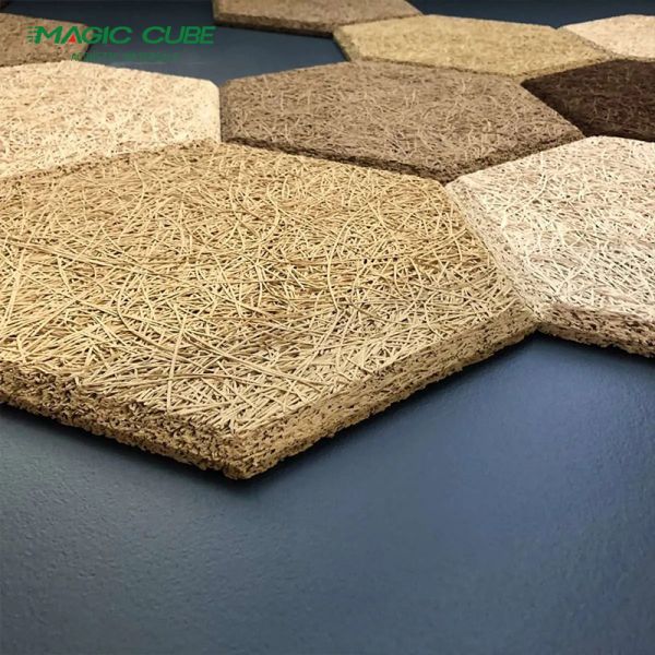 Quality Office Building Wood Wool Board Sound Absorption 35mm Thickness For Ceiling for sale
