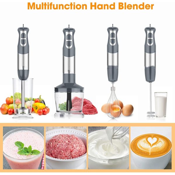 Quality Multi Function Hand Blender Machine , 800w Stick Blender With Two Mode for sale