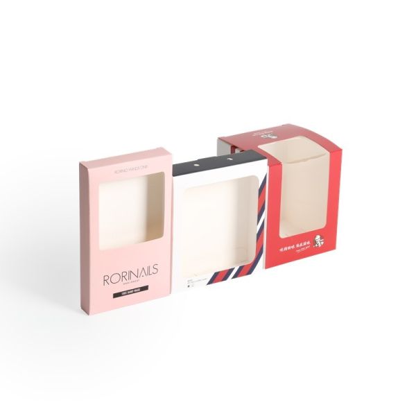 Quality Transparent Window Paper Food Box Packaging Eco Conscious Folding Paperboard for sale