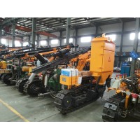 Quality Crawler drilling rig with dust catcher for Quarry , Highway , Water and for sale