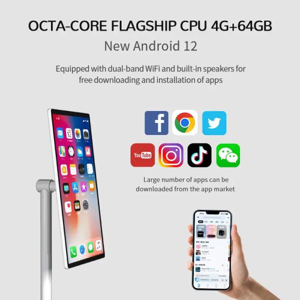 Quality 21.5 Inch Android Touch Screen HD Gaming Flat Smart TV Portable Televisions for sale