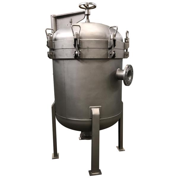 Quality DL4P2S Stainless Steel Vertical Industrial Bag Filters With PP Filter Bag for sale