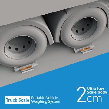 Quality Portable Vehicle Axle Truck Scale With PDA And APP Data Management Up 90tons for sale