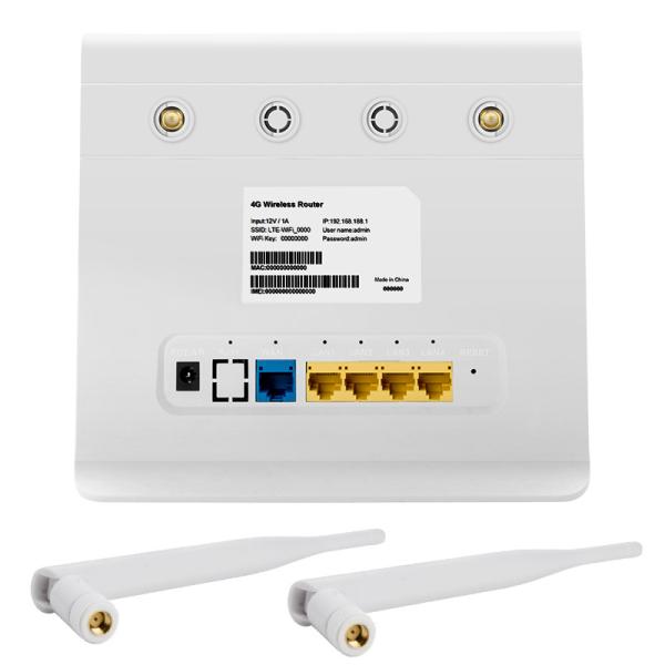 Quality Маршрутизатор 4G LTE 2 Слот для SIM - карт 1200 Мбит / с Сетевая двухчастотная р for sale