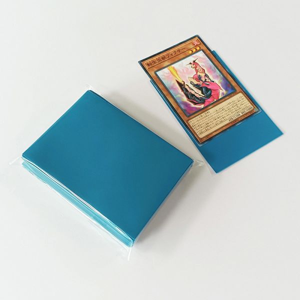 Quality Tcg / Naruto Color Card Sleeves Solid Blue CPP Trading Card Protector for sale