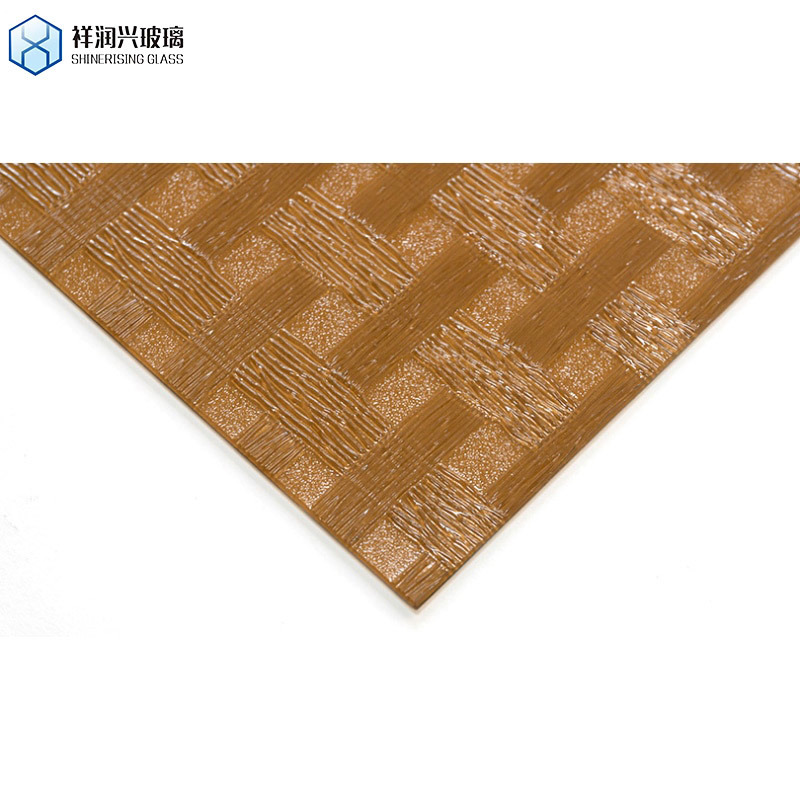 Factory Decorative Brown Patterned Glass Shinerising 3mm 5mm 1830*2440new Technology New Features Belgian Style Glass