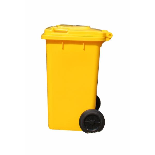 Quality Racking HUADING Recycling Plastic Garbage Waste Bin Dustbin with 2 Wheels for sale