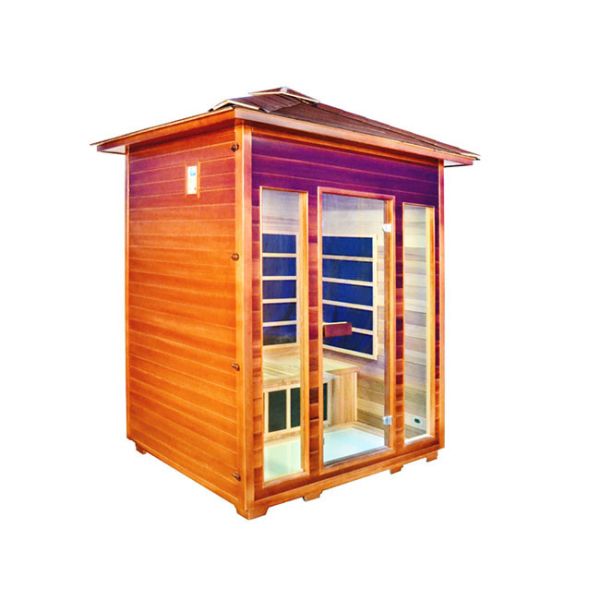 OEM Far Infrared Sauna Outside Red Cedar 4 Person Outdoor Sauna from ...