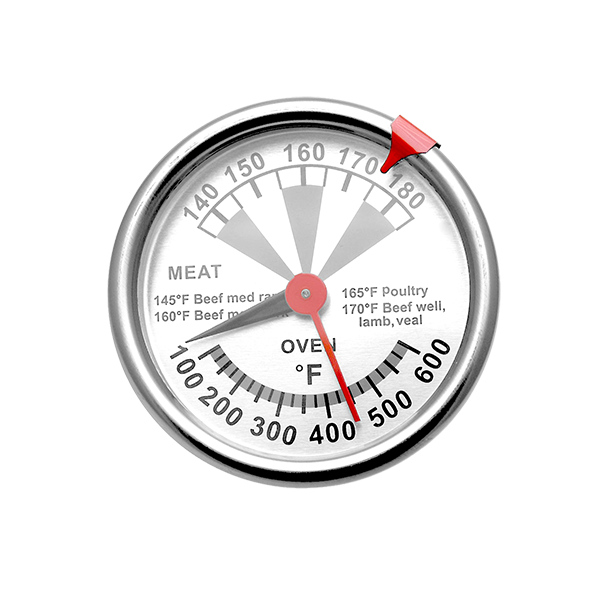 Quality Stainless Steel Bimetal Industrial Oven Thermometer 100F - 600F Oven Temperature Range for sale