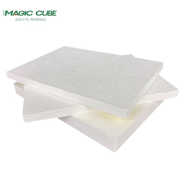 Quality Square Fiberglass Acoustic Ceiling Panels Environment Friendly High Performance for sale
