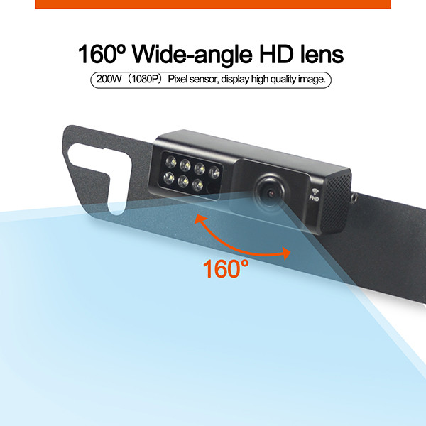 Quality FHSS 10 Inch Digital Truck Rearview Camera AHD Wireless Receiver for sale