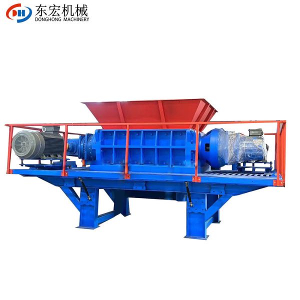 Quality Industrial Solid Waste Crushing Equipment Scrap Leather Color Steel Shingle Shredder for sale