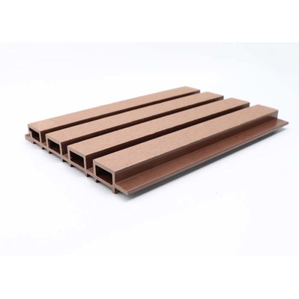 Quality Plastic Composite Garden Exterior WPC Wall Panel Waterproof WPC Fluted Wall for sale