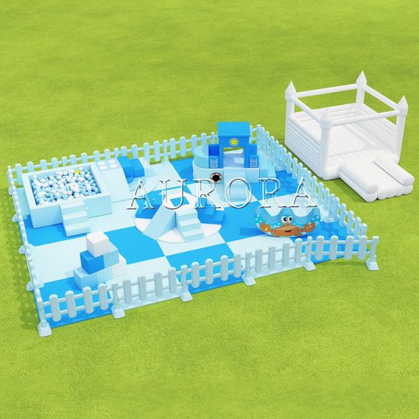 Quality Custom All White Small Size Indoor Playgrounds Soft Play Equipment For Party for sale