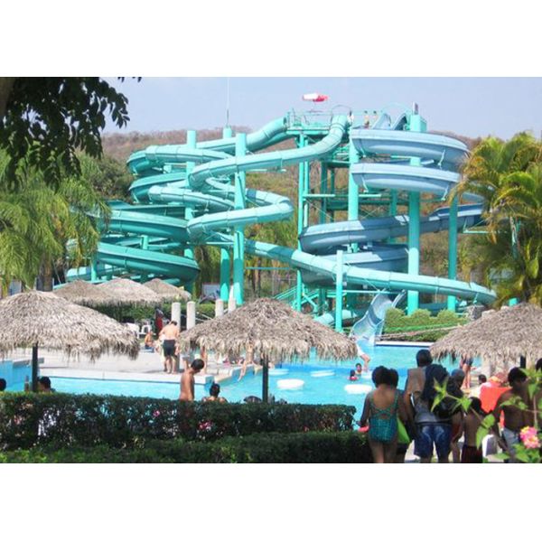Quality Commercial Family Water Slide Outdoor Fiberglass Slide Equipment for sale