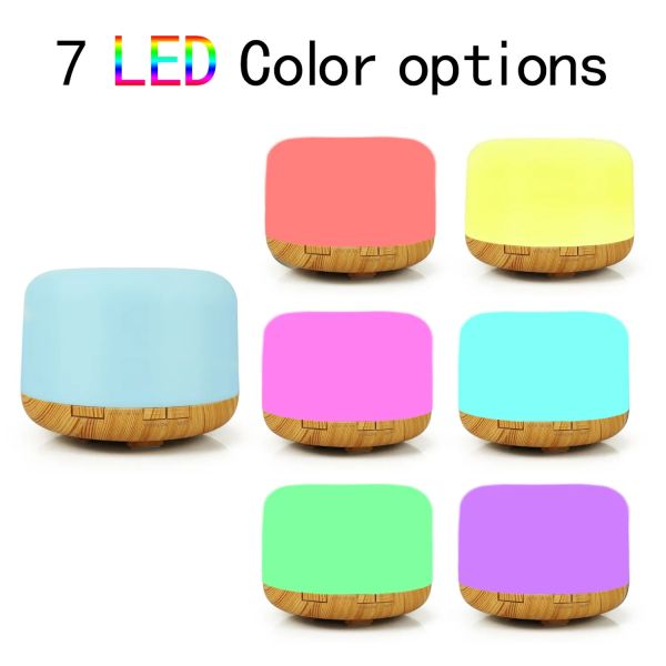 Quality Remote Control 500ml Aromatherapy Essential Oil Diffuser with LED Light Air for sale