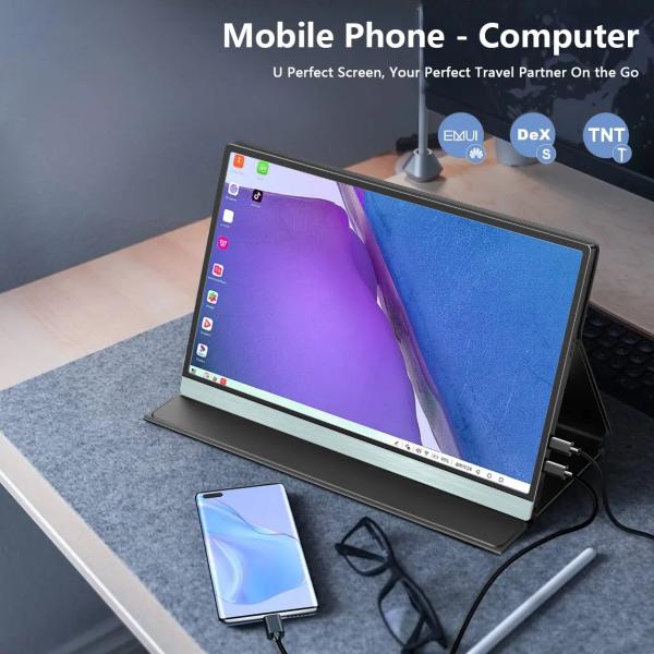 Quality Touchscreen Portable Travel LCD Monitor Extender hdmi 1920x1080 IPS Panel 14 for sale
